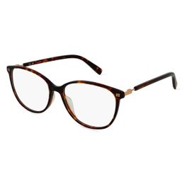 Escada ESCVES459 Brille Unisex | Fassung: Vollrand, Oval, Havanna Gl&auml;nzend