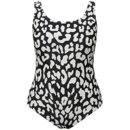 Ulla Popken Badeanzug Damen Gr&ouml;&szlig;e XL/XXL ecru / schwarz