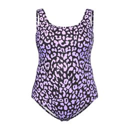 Ulla Popken Badeanzug Damen Gr&ouml;&szlig;e 9XL/10XL helllila / schwarz