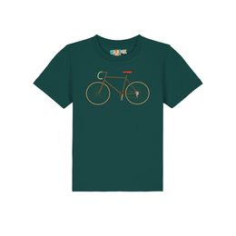 Watabout.kids T-Shirt 'Fahrrad' Jungen Gr&ouml;&szlig;e 134/146 hellgelb / dunkelgr&uuml;n / hellrot / schwarz