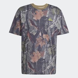 adidas originals Shirt 'CAMO' male size L Brown / Grey / Lime / Black