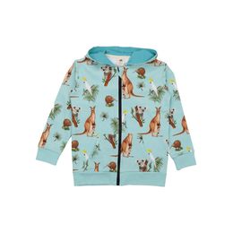 Walkiddy Sweatjacke 'Walkiddy - Australian Animals Sweat Jacket' M&auml;dchen Gr&ouml;&szlig;e 110 pastellblau