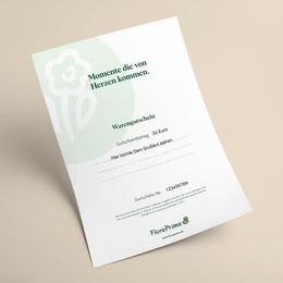 Digitaler Blumengutschein Neutral 10 &euro; | FloraPrima Blumenversand | Blumen und mehr versenden