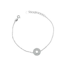 Akzent Armband 'Kyra' Damen Gr&ouml;&szlig;e 17 cm silber