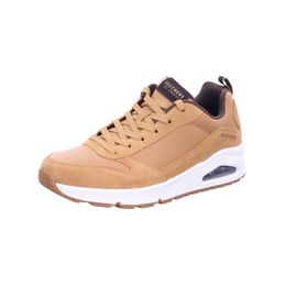 Skechers Lace-Up Shoes 'Schn&uuml;rschuh Herren 52468 WSK Kunststoff (Synthetik) in braun' male size 45 Brown
