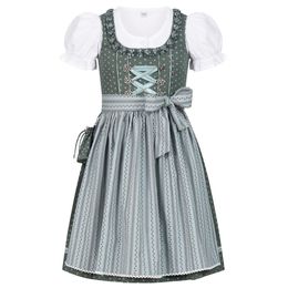 Trachtenhof N&uuml;bler Kleid 'Kinderdirndl 3-teilig Nabilia' M&auml;dchen Gr&ouml;&szlig;e 164 blau