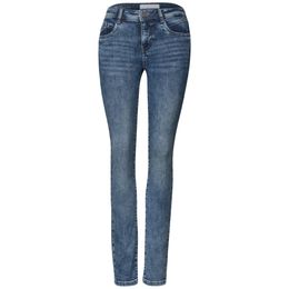 Street One Mid Waist Slim Leg Jeans im Slim Fit Damen Gr&ouml;&szlig;e 29 blau