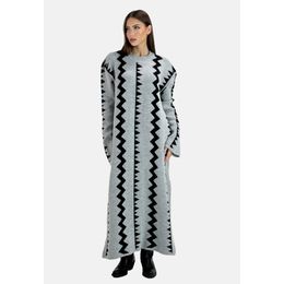 Elara Kleid Damen Gr&ouml;&szlig;e XS/XL hellgrau / schwarz