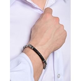 Akzent Armband Herren Gr&ouml;&szlig;e 19 cm schwarz