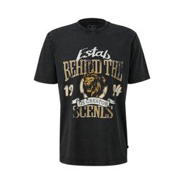 QS Shirt Herren Gr&ouml;&szlig;e XXL gelb / schwarzmeliert / wei&szlig;