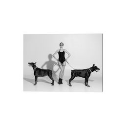 Liv Corday Bilder 'My Dogs' Herren Gr&ouml;&szlig;e 40x50 grau / schwarz