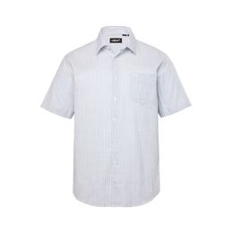 Men Plus Button Up Shirt male size L Pastel blue / White