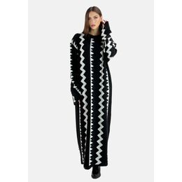 Elara Kleid Damen Gr&ouml;&szlig;e XS/XL hellgrau / schwarz