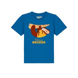 watabout.kids Shirt 'Faultier Kleiner Bruder' boy size 134/146 Royal blue