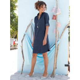 Heine Jeans-Kleid, Blau, Gr. 50, Damen, Strandkleider, 100% Baumwolle