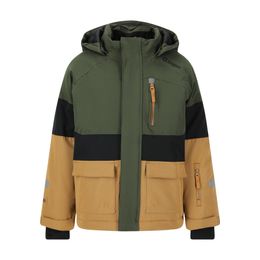 Zigzag Skijacke 'Taylora' Jungen Gr&ouml;&szlig;e 110 gelb / dunkelgr&uuml;n / schwarz