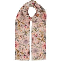 FRAAS Schal Damen Gr&ouml;&szlig;e One Size oliv / dunkelorange / magenta / altrosa