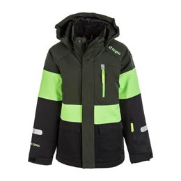Zigzag Skijacke 'Taylora' Jungen Gr&ouml;&szlig;e 140 khaki / limette / schwarz