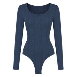 cfab Shapingbody 'Longsleeve Bodysuit Sculpting Shapewear with String' Damen Gr&ouml;&szlig;e XXXL navy