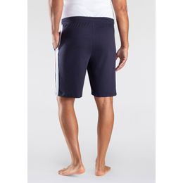 Bench. Loungewear Herren Sweatshorts, navy-wei&szlig;, Gr&ouml;&szlig;e 44/46