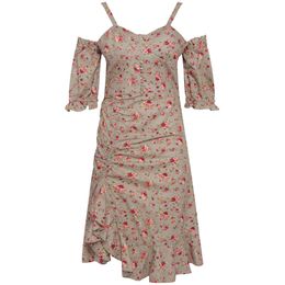 Ulla Popken Kleid Damen Gr&ouml;&szlig;e 52 bunt Sommerkleid
