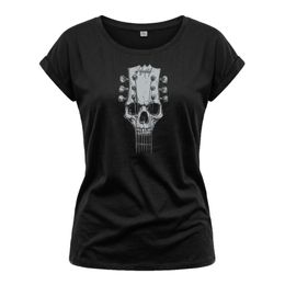 MAKAYA Shirt 'Gitarrenkopf' female size XL Black