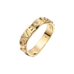 ELLI Ring 'LOVE' female size 56 Gold / Transparent