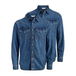 Jack & Jones Hemd 'Western' Herren Gr&ouml;&szlig;e S blau