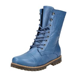 Andrea Conti Schn&uuml;rstiefel Damen Gr&ouml;&szlig;e 36 royalblau