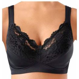 petite fleur by Lascana Damen Soft-BH, wei&szlig;+schwarz, Gr&ouml;&szlig;e 105E