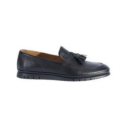 Desa Moccasins 'DESA Herren-Lederslipper mit Quasten' male size 40 Black