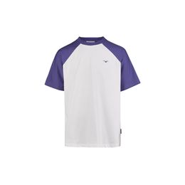 Cleptomanicx T-Shirt 'Boxy Tee Ligull College' Herren Gr&ouml;&szlig;e XL saphir / wei&szlig;