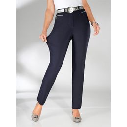 Damen Stretch-Hose, Blau, Gr. 20, Stehmann Comfort line, R&ouml;hrenhosen, Material: Viskose