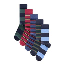 next Socks male size 39/42.5 Navy / Light blue / Green / Red