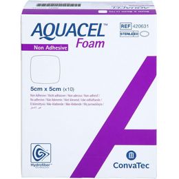 Aquacel Foam nicht adh&auml;siv 5x5 cm Verband 10 St