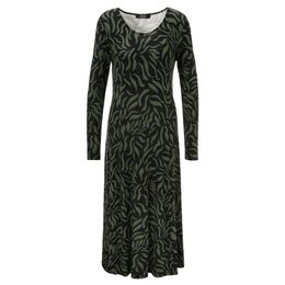 Aniston Selected Kleid Damen Gr&ouml;&szlig;e 40 dunkelgr&uuml;n / schwarz Sommerkleid