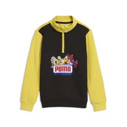 PUMA Sweatshirt 'Puma x Transformers' boy size 116 Blue / Yellow / Fire red / Black