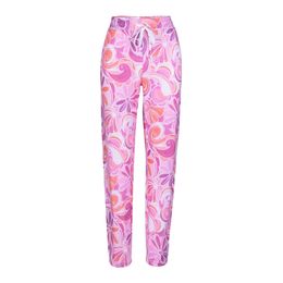 PJ Salvage Pyjamahose 'Stay Groovy' Damen Gr&ouml;&szlig;e S pastelllila / pink / magenta / wei&szlig; Sommerkleid