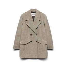 V&eacute;ro Moda VERO MODA Between-Seasons Coat 'AWCoraline' female size L mottled beige / Chocolate / Yellow