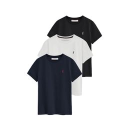 Polo Club T-Shirt 'Rigby Go' Damen Gr&ouml;&szlig;e XL dunkelblau / schwarz / wei&szlig;