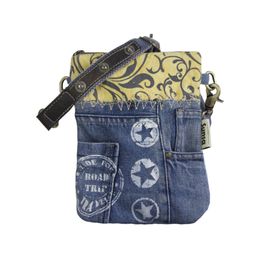 Sunsa Umh&auml;ngetasche 'Sunsa' Damen Gr&ouml;&szlig;e One Size beige / blue denim / dunkelblau / wei&szlig;
