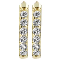 Akzent Ohrringe '"Yasmin" aus 925 Sterlingsilber, rhodiniert, langlebig' Damen Gr&ouml;&szlig;e One Size gold