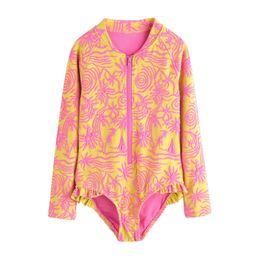 Next Badeanzug M&auml;dchen Gr&ouml;&szlig;e 164 gelb / pink