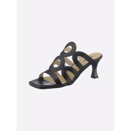 Heine Witt Damen Pantolette, schwarz, Gr&ouml;&szlig;e 41