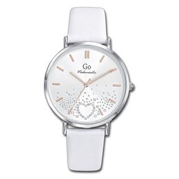 Go Girlonly Analoguhr Damen Gr&ouml;&szlig;e One Size wei&szlig;