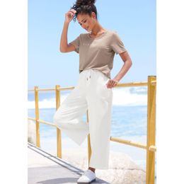 ELBSAND Damen 7/8-Hose, wei&szlig;, Gr&ouml;&szlig;e S (36)