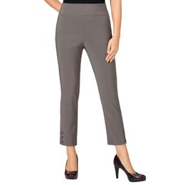 WITT Damen 7/8-Hose in Bengalin-Qualit&auml;t, taupe, Gr&ouml;&szlig;e 40