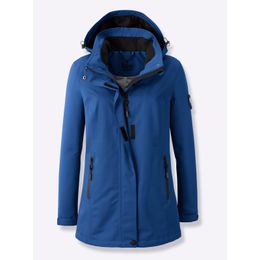WITT Damen Funktionsjacke mit Rei&szlig;verschluss-Taschen, jeansblau, Gr&ouml;&szlig;e 36