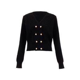 NAEMI Strickjacke Damen Gr&ouml;&szlig;e XS/S schwarz
