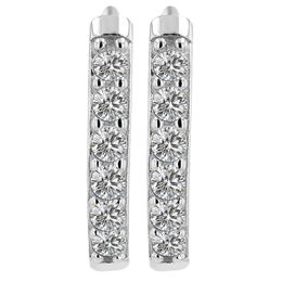 Akzent Ohrringe '"Yasmin" aus 925 Sterlingsilber, rhodiniert, langlebig' Damen Gr&ouml;&szlig;e One Size silber